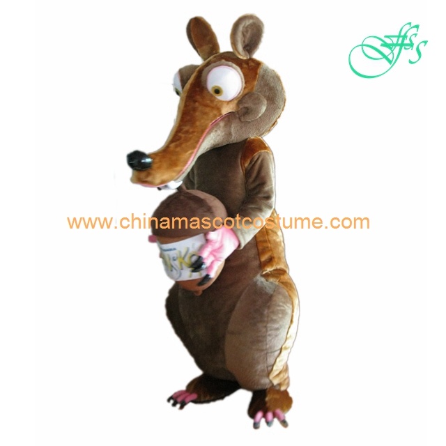 Ice age cartoon mascot costume