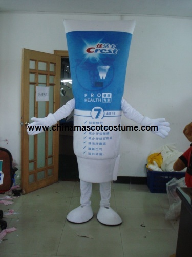 Customized toothpaste mascot costume