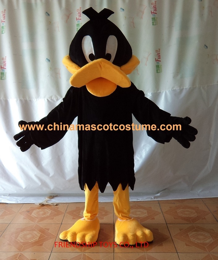Daffy duck character costume, Daffy duck mascot costume