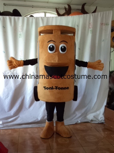 Customized garbage can, trash can mascot costume