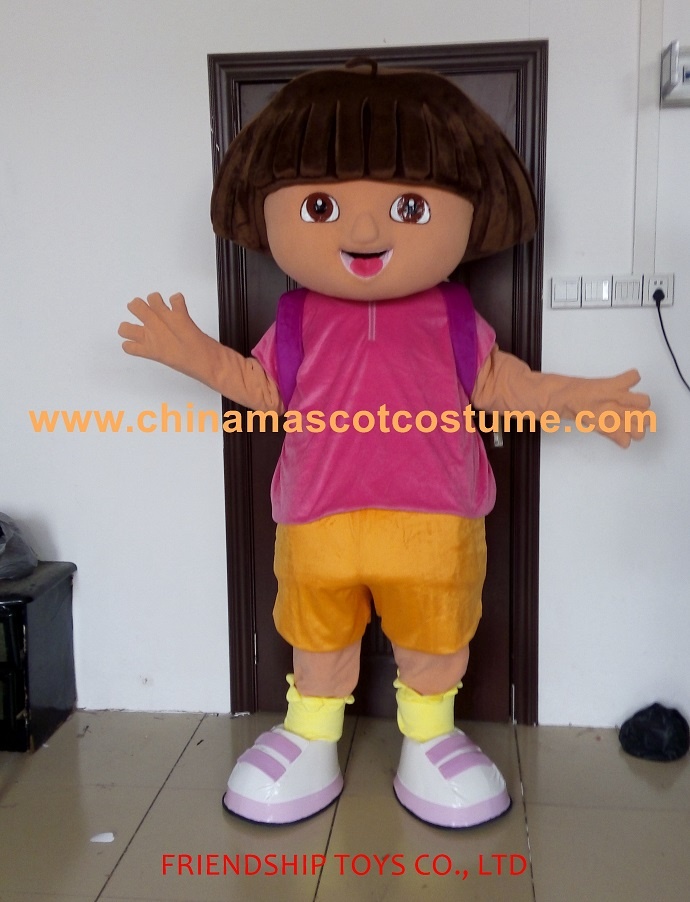 Dora the explorer mascot costume