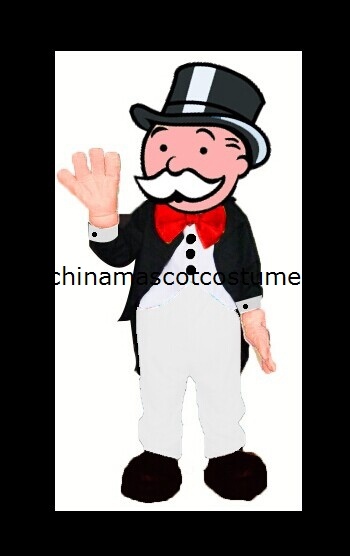 Monopoly man advertising mascot costume