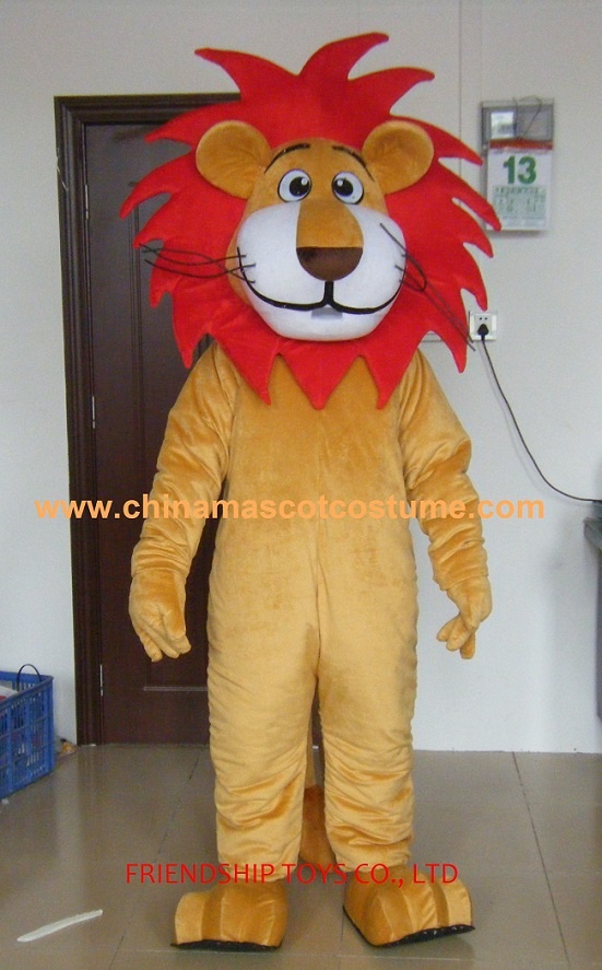 Simba lion cartoon mascot costume