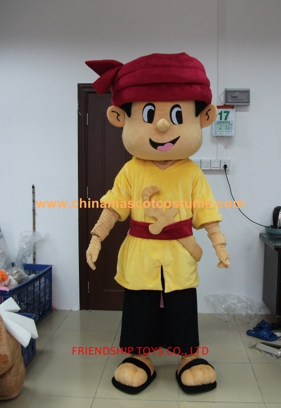 Customized human man mascot costume