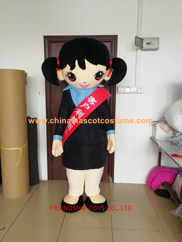 Chinese Girl Mascot Costume For Master Of Ceremonies