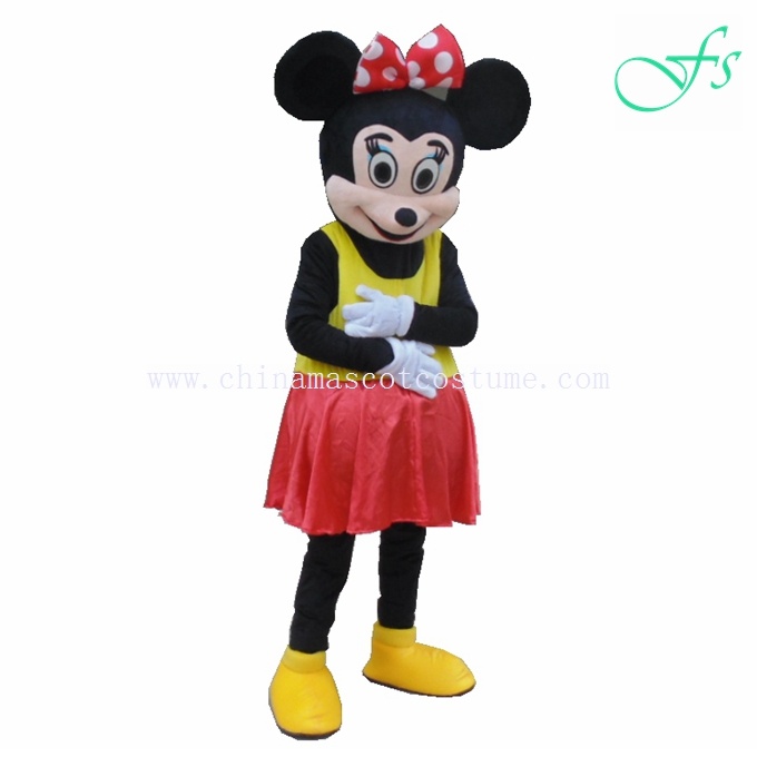 Minnie mouse character mascot costume