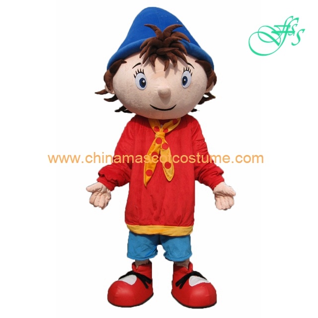 Noddy in Toyland mascot costume, Noddy cartoon costume