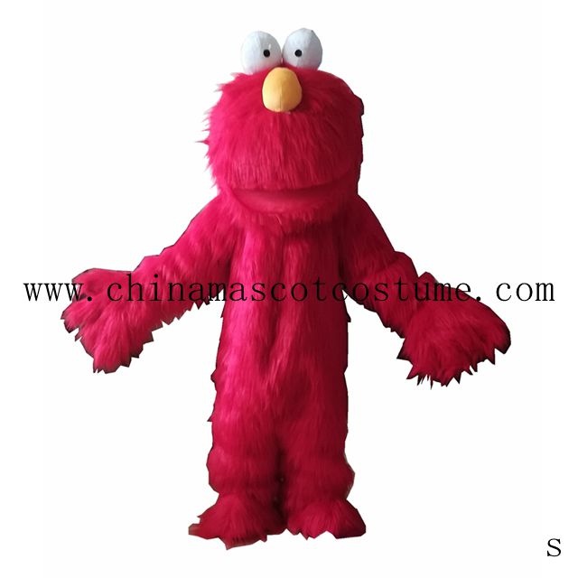 Red Elmo costume, Elmo mascot costume, Elmo mascot