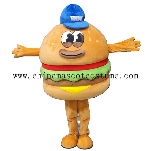 Burger Custom Made Mascot Costume, Custom Design Burger Professional ...