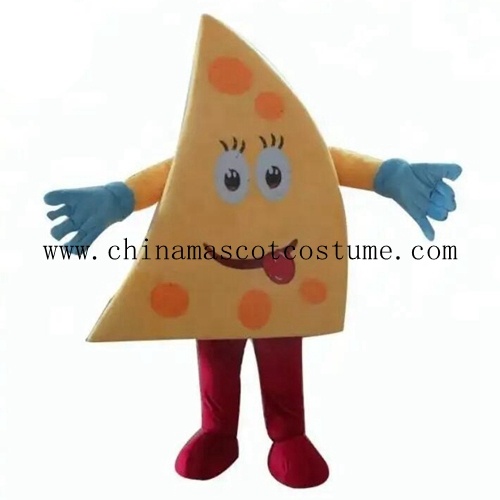 Cheese Food Mascot Costume, Unisex Character Costume for Advertising Use