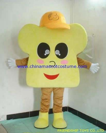 Bread mascot advertisement costume