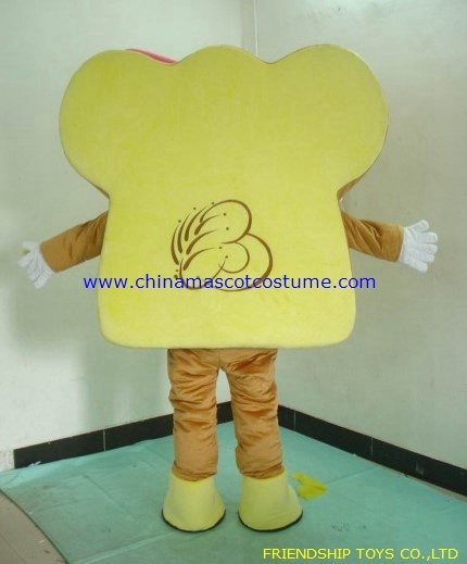 Bread mascot advertisement costume