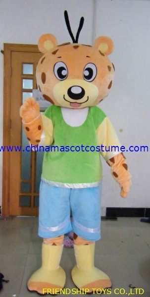 Leopard fancy dress mascot costume