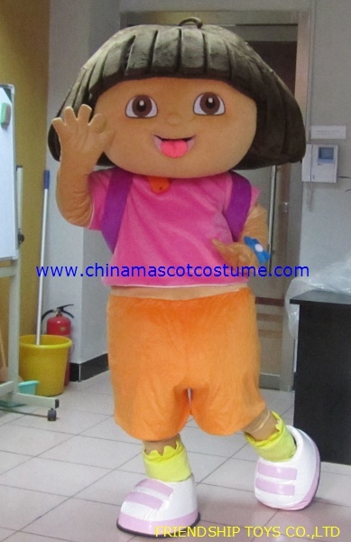 3D Dora the explorer mascot costume