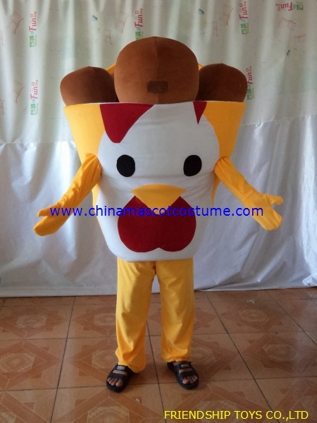 Fried chicken customized mascot costume