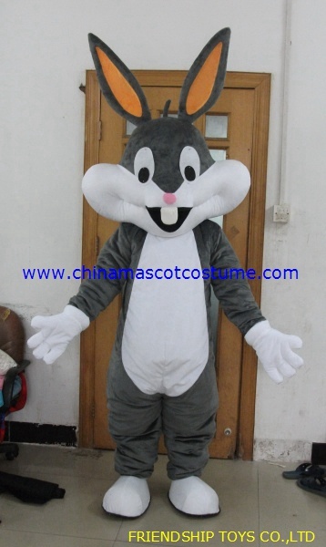 Bunny the rabbit mascot costume