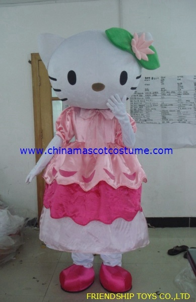 Hello Kitty Plush Mascot Costume