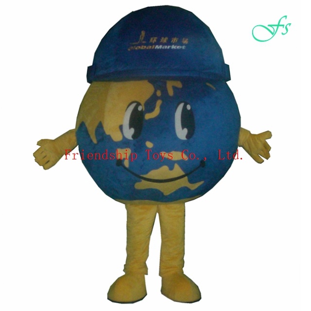 The Earth Global character mascot costume world