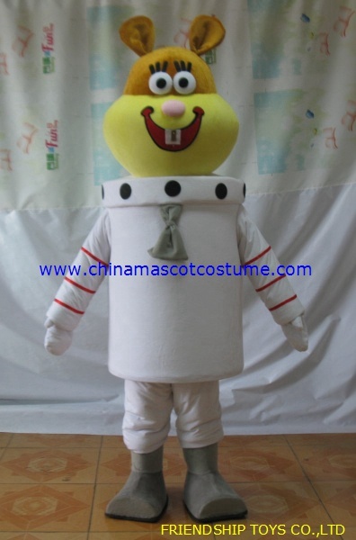 Spongebob Sandy Cheeks cartoon mascot costume