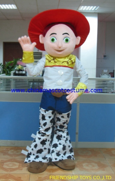 Toy story Daisy cartoon mascot costume, Jessie Toy Story costume
