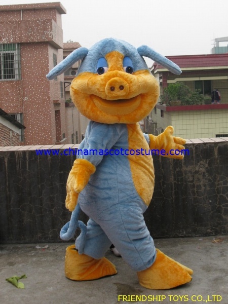 Pig character mascot costume