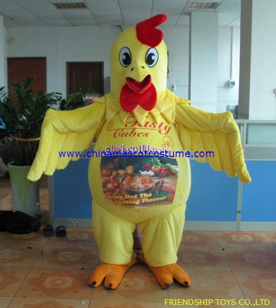 Chicken character mascot costume