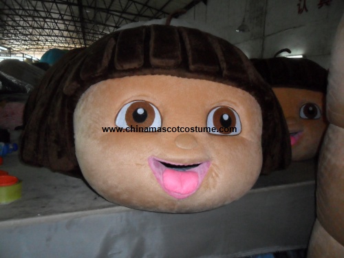 3D Dora the explorer mascot costume
