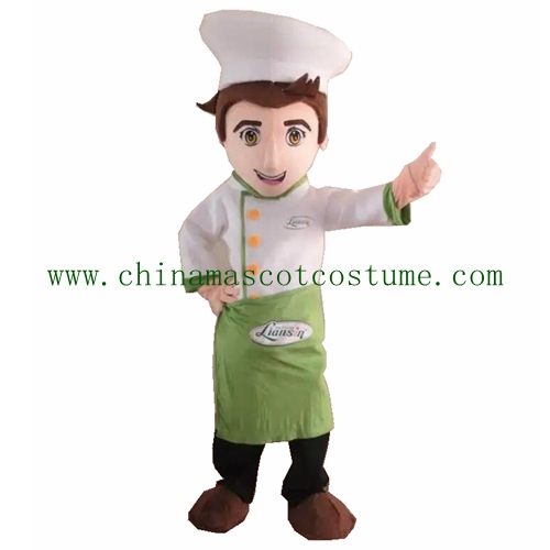 Chef Cook Cartoon Mascot Costume, Custom Design Professional Character ...